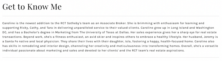 22 Expert Real Estate Bio Examples to Inspire Your Marketing Strategy ...