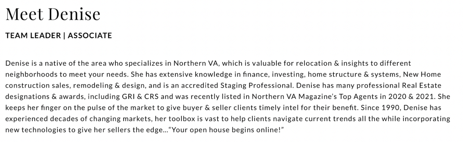 22 Expert Real Estate Bio Examples to Inspire Your Marketing Strategy ...