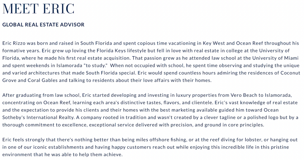 22 Expert Real Estate Bio Examples to Inspire Your Marketing Strategy ...