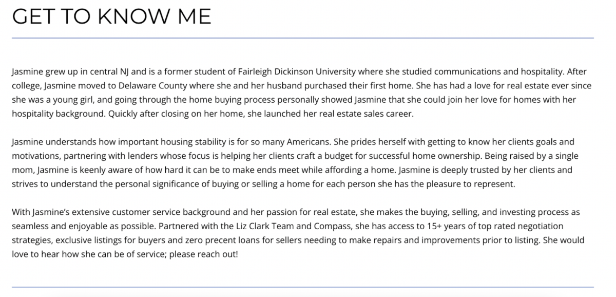 22 Expert Real Estate Bio Examples to Inspire Your Marketing Strategy ...